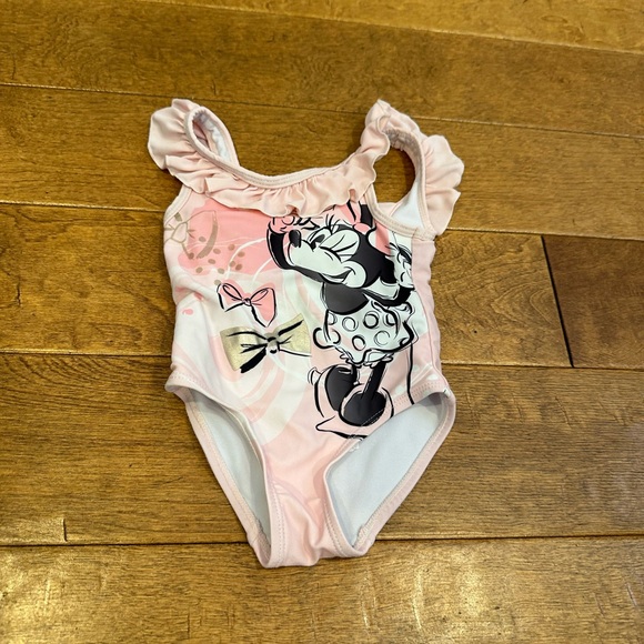Disney | Swim | Disney Girls One Piece Minnie Mouse Bathing Suit | Poshmark